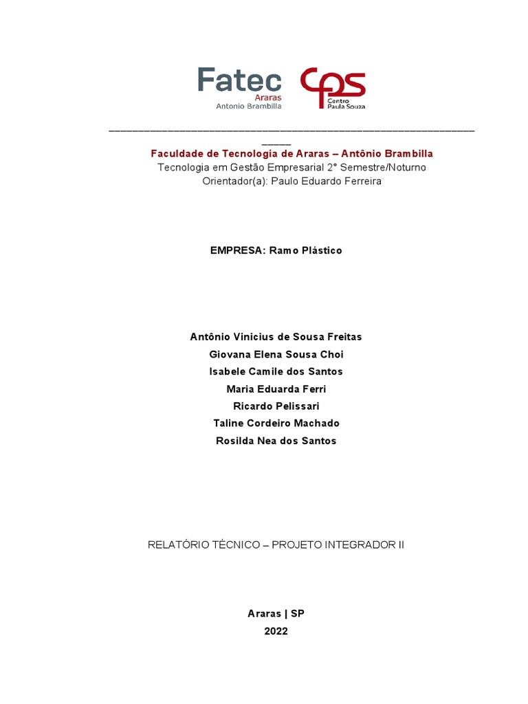 Projeto Integrador 2 - RH | PDF | Rotatividade (emprego) | Gestão de recursos humanos