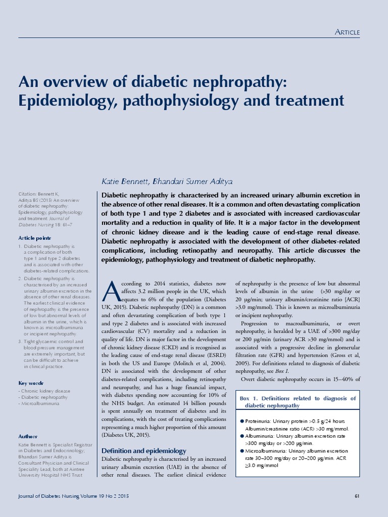 Nefropati DM | PDF | Chronic Kidney Disease | Diabetes