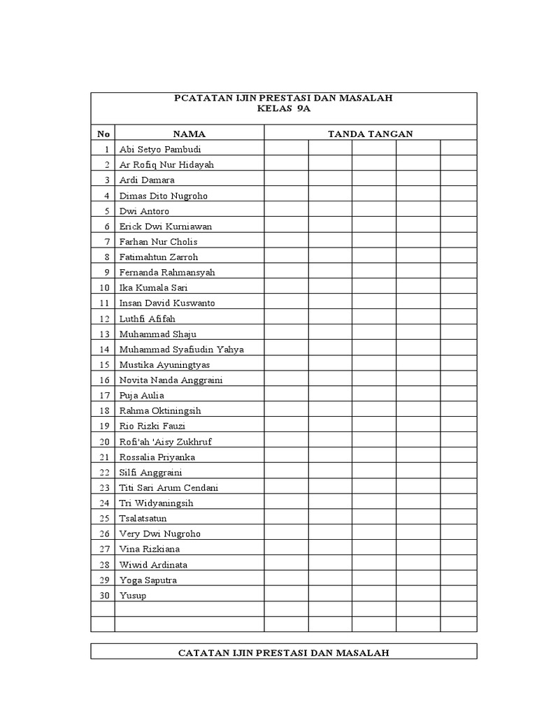 Catatan Prestasi Siswa | PDF