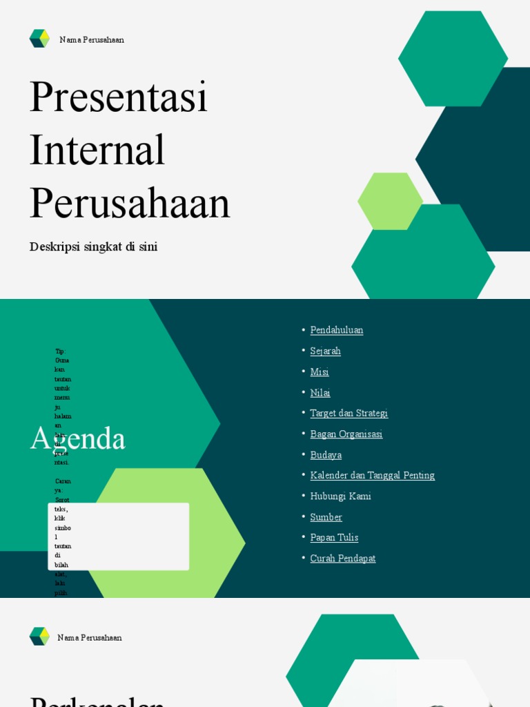 Presentasi Internal Perusahaan | PDF | Karier & Perkembangan