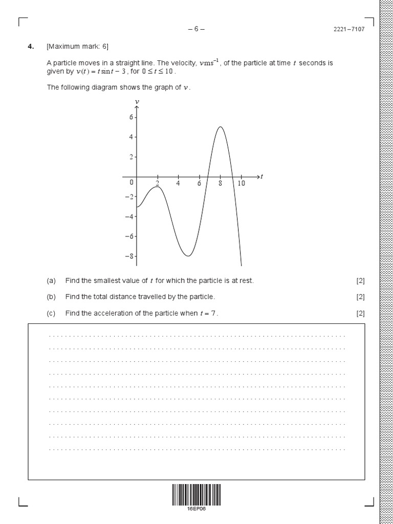 IB Past Paper (Diff & Intg) Paper2 21-12-1 | PDF | Asymptote | Function (Mathematics)