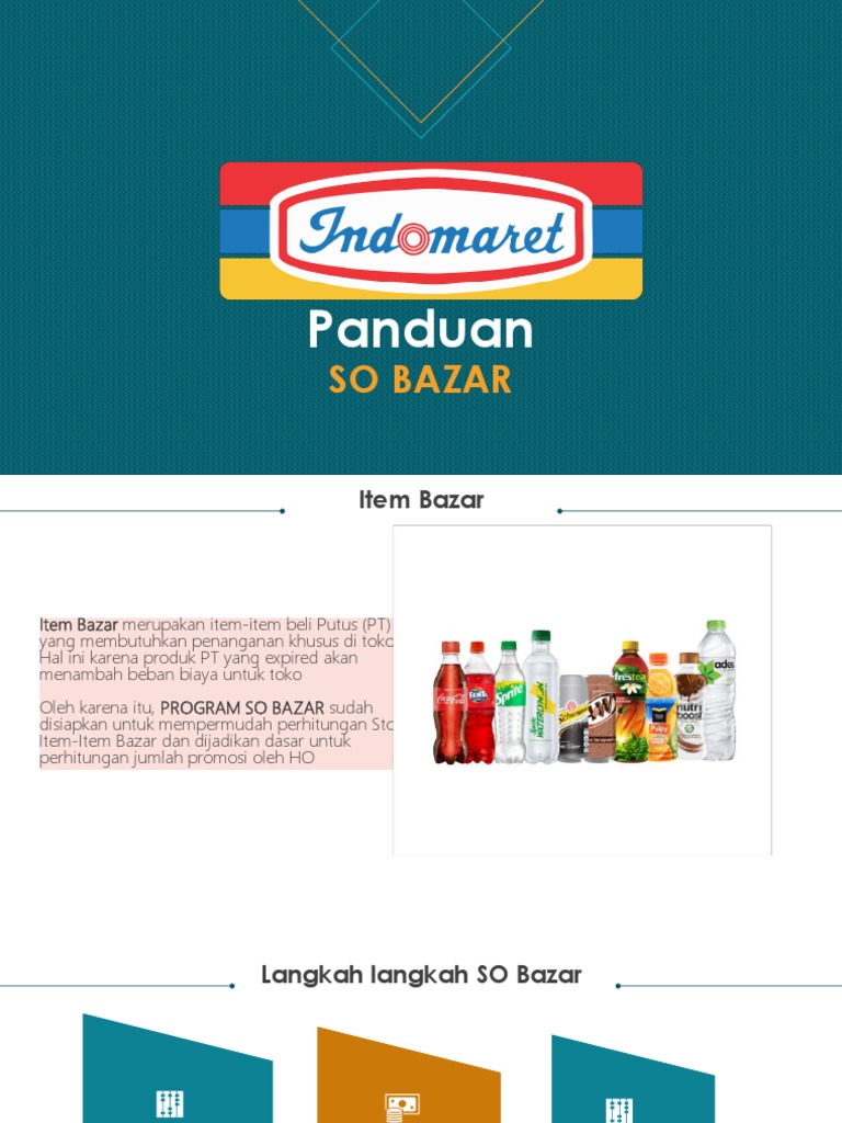 Panduan SO dan Promo Bazar | PDF
