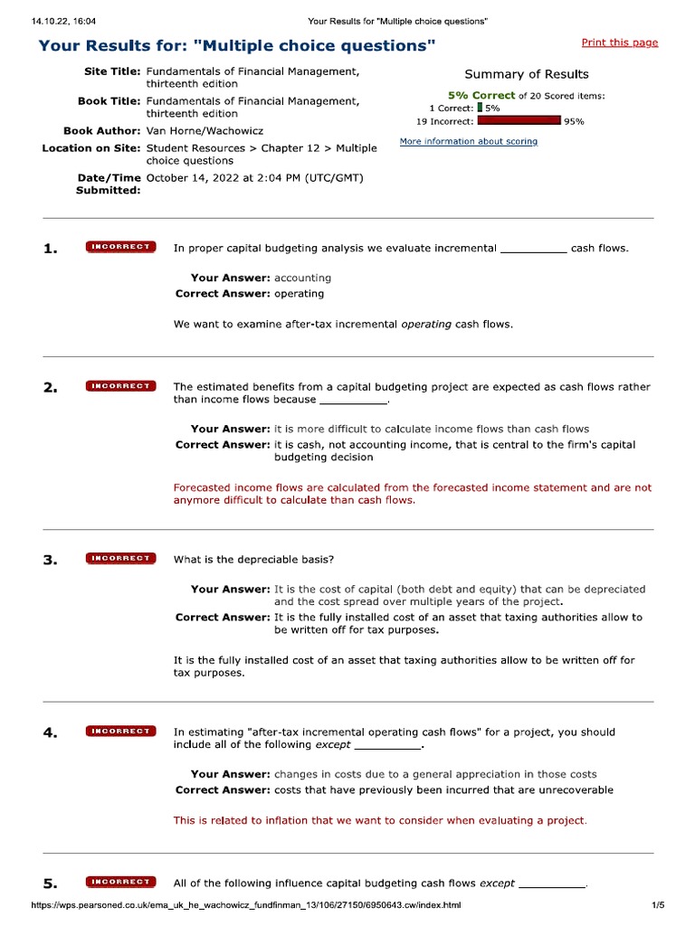 Capital Budgeting Solutions | PDF