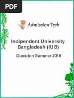 Admission: North South University (NSU) Question Bank Summer 2019 | PDF ...