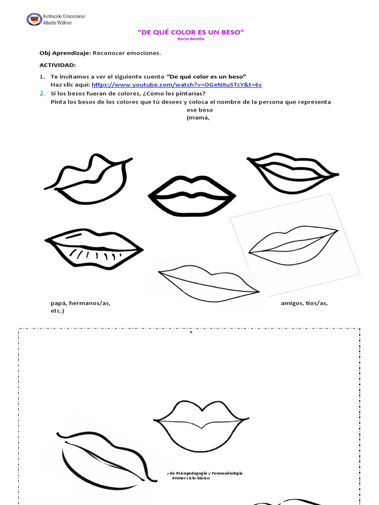 De Qué Color Es Un Beso | PDF