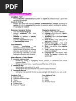 Creative Writing Reviewer For 1ST Quarterly Examination | PDF | Poetry | Rhyme