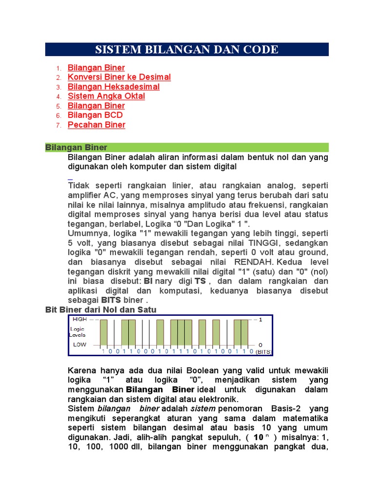 Sistem Bilangan Dan Code | PDF | Sains & Matematika | Komputer