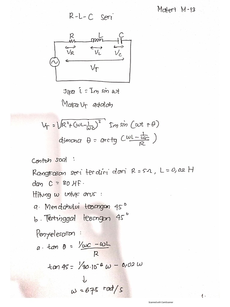 Rangkaian Seri RLC - 1 | PDF