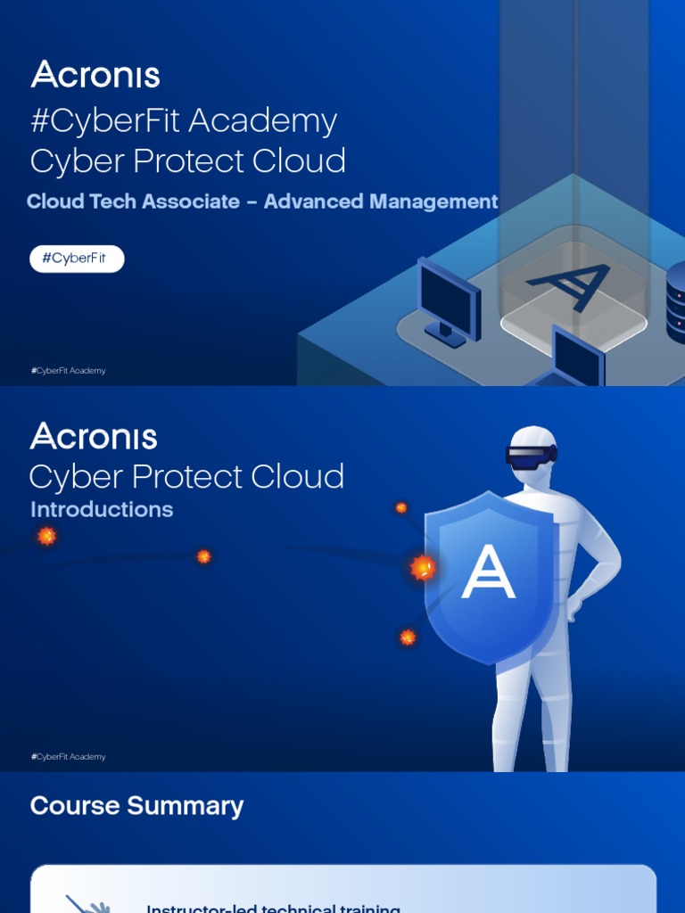 Acronis Cyber Protect Cloud Training | PDF | Remote Desktop Services ...