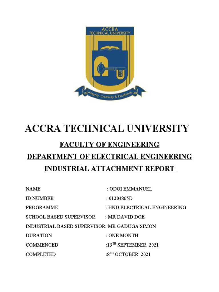 Accra Technical University Final 22 | PDF | Switch | Electric Power ...