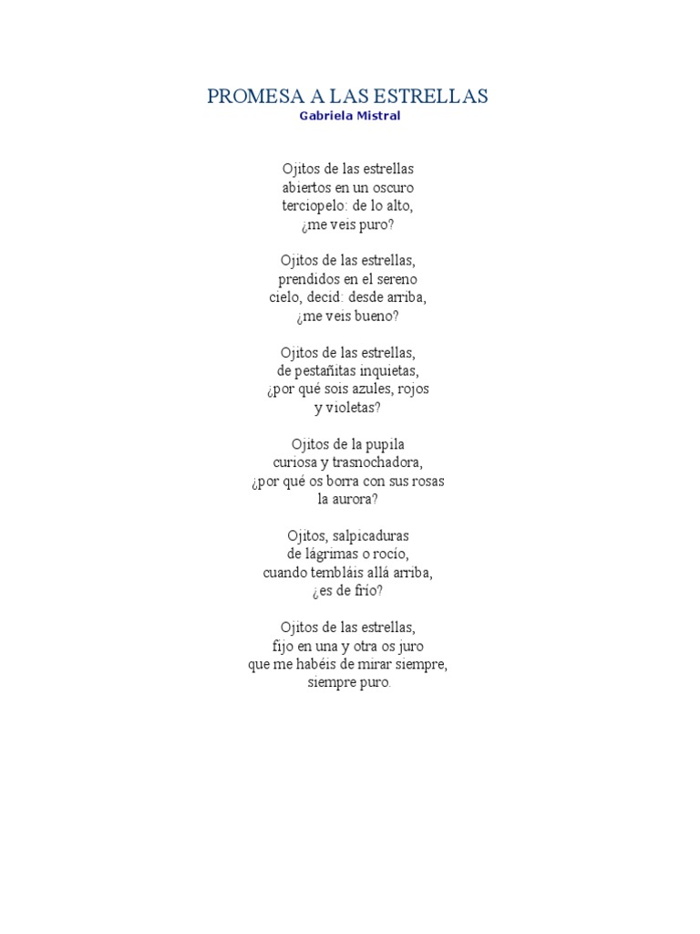 Promesa A Las Estrellas | PDF