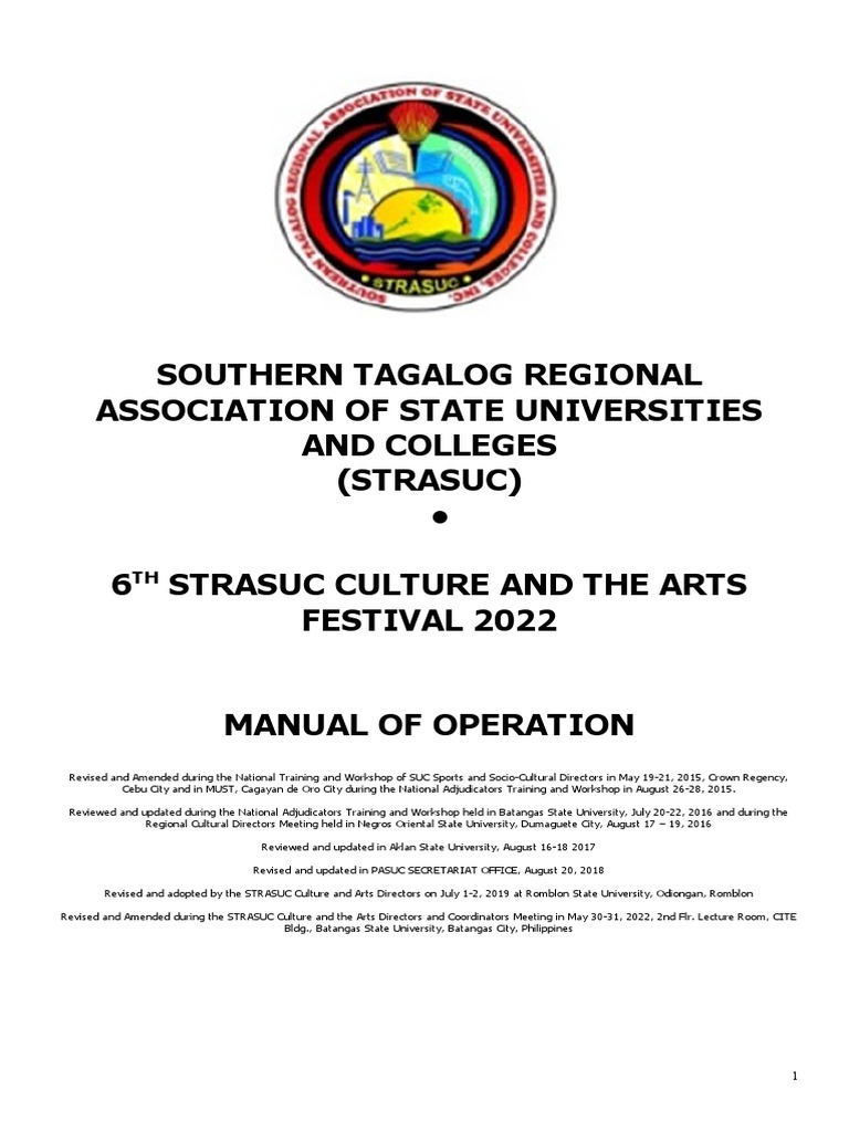 2022 Strasuc Guidelines Revised in Minsu Sept 28 2022 | PDF | College ...