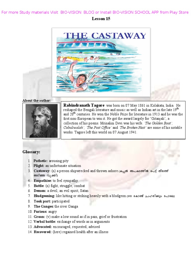 bIO-VISION - SSLC - The Castaway | PDF