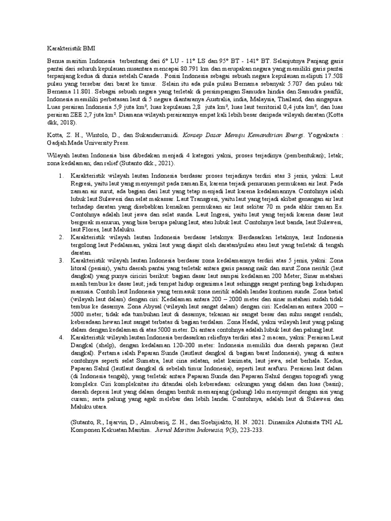 Karakteristik BMI | PDF