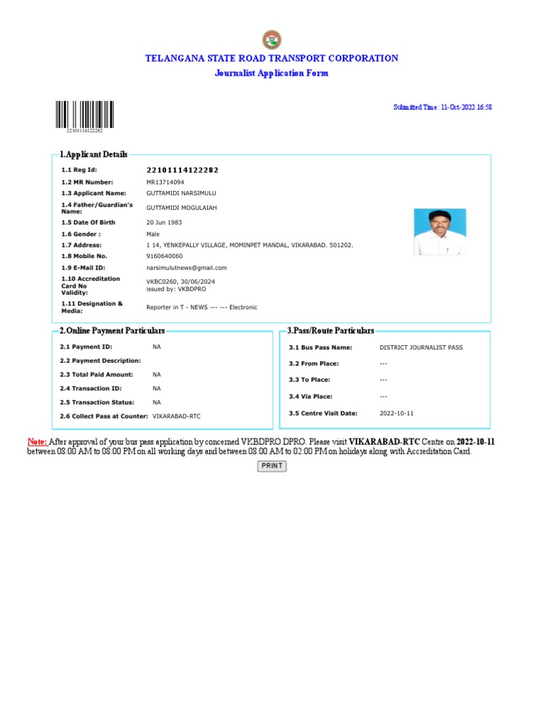 TSRTC Bus Pass | PDF | Financial Technology | Finance & Money Management