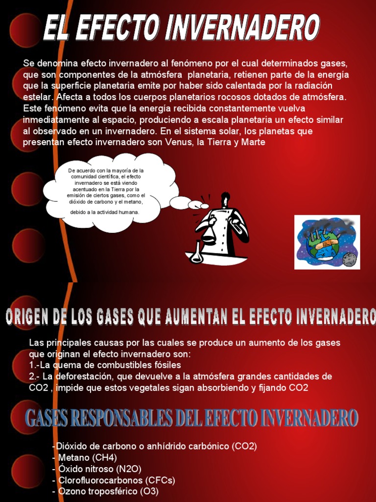 Efecto Invernadero | PDF | Gases de efecto invernadero | Dióxido de carbono