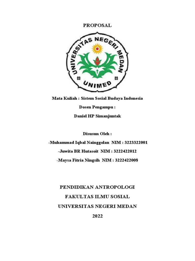 Proposal Ssbi Kel 2 | PDF