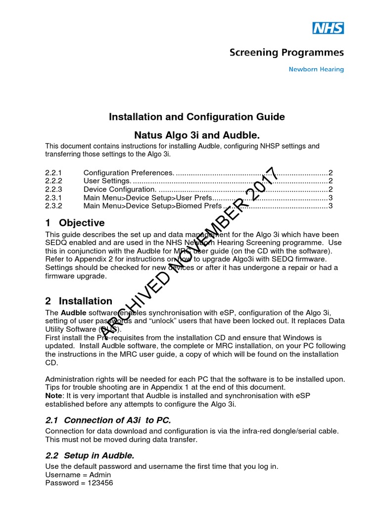 Algo 3i & Audble Setup Guide | PDF | Proxy Server | User (Computing)
