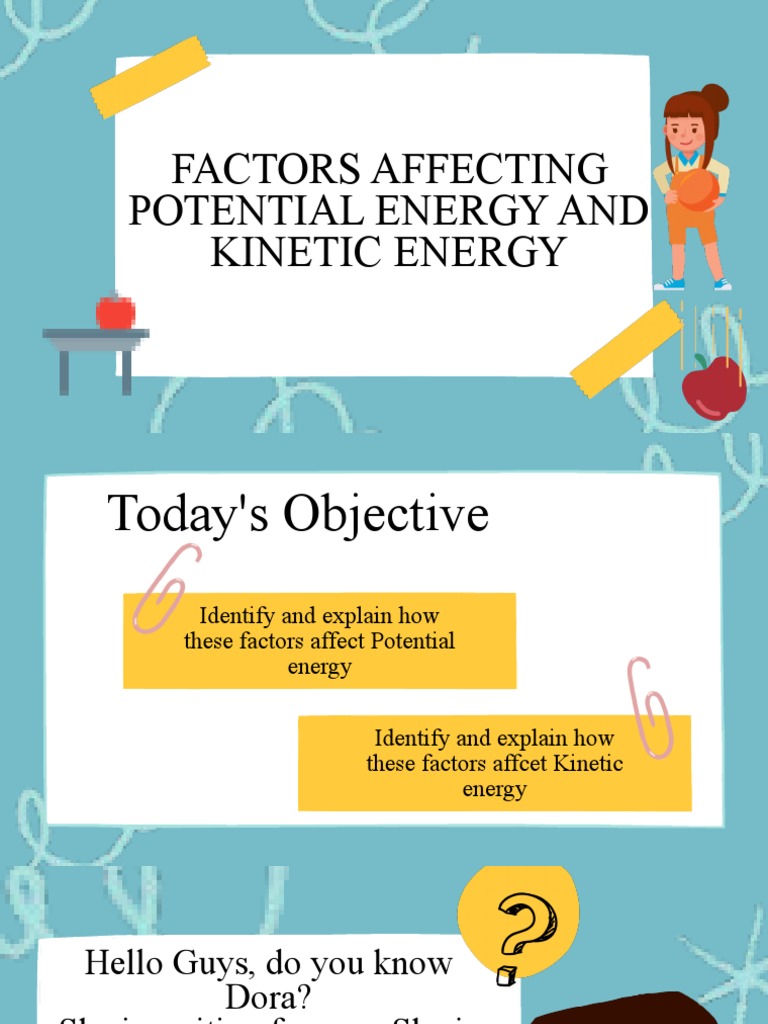 Factors Affecting Potential and Kinetic Energy - 012431 | PDF | Mass ...