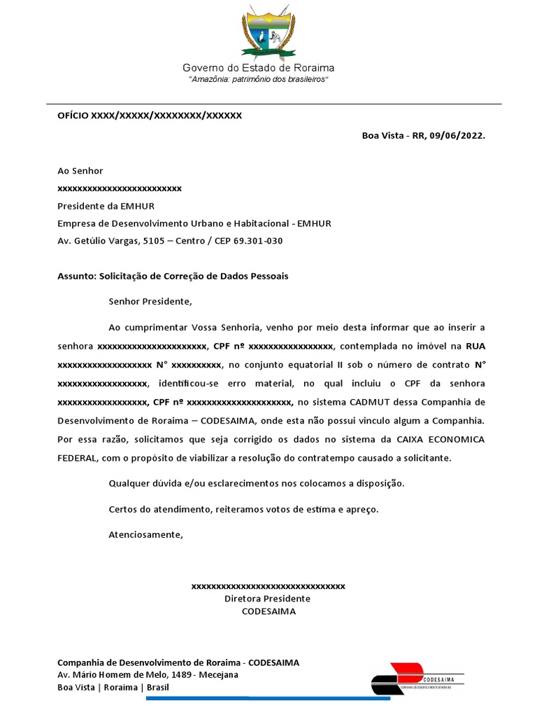 Modelo de Oficio | PDF