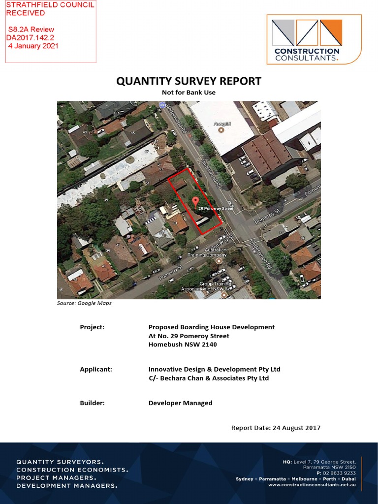 QS Report Example 4 | PDF | Door | Porch