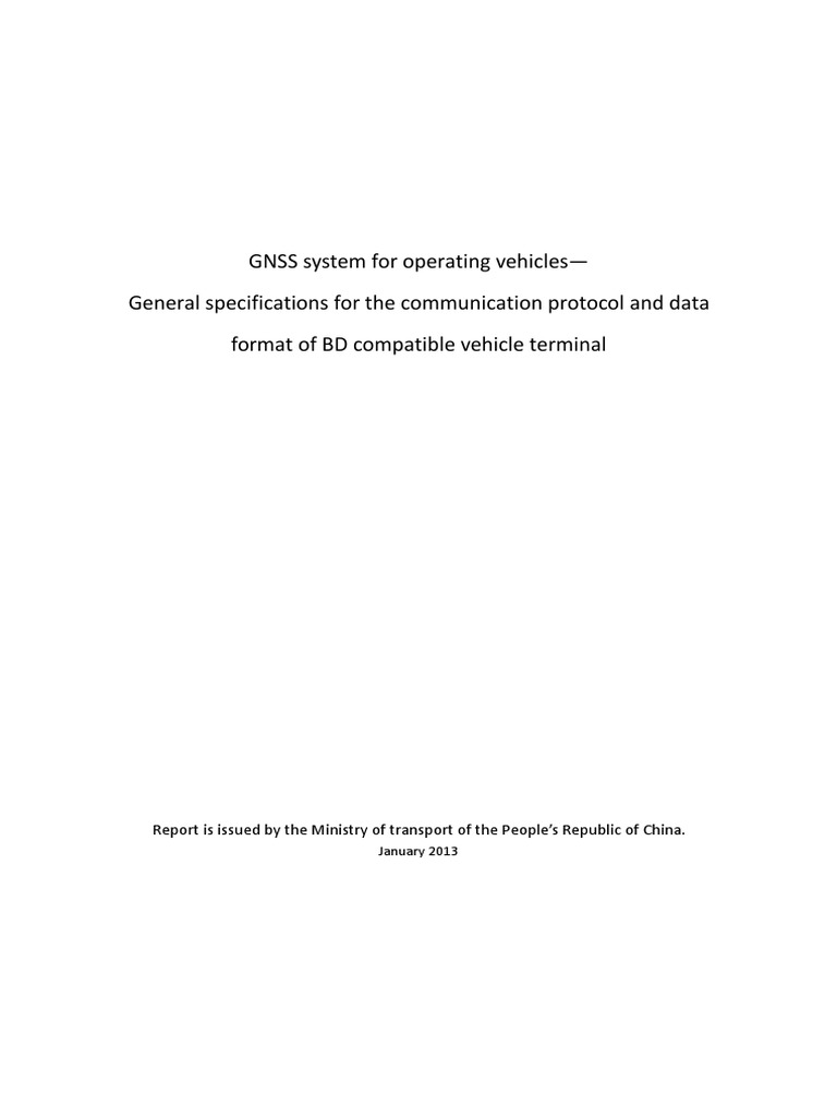 JT808 Protocol | PDF