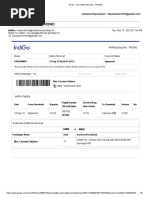 Indigo Ticket | PDF | Value Added Tax | Travel Visa