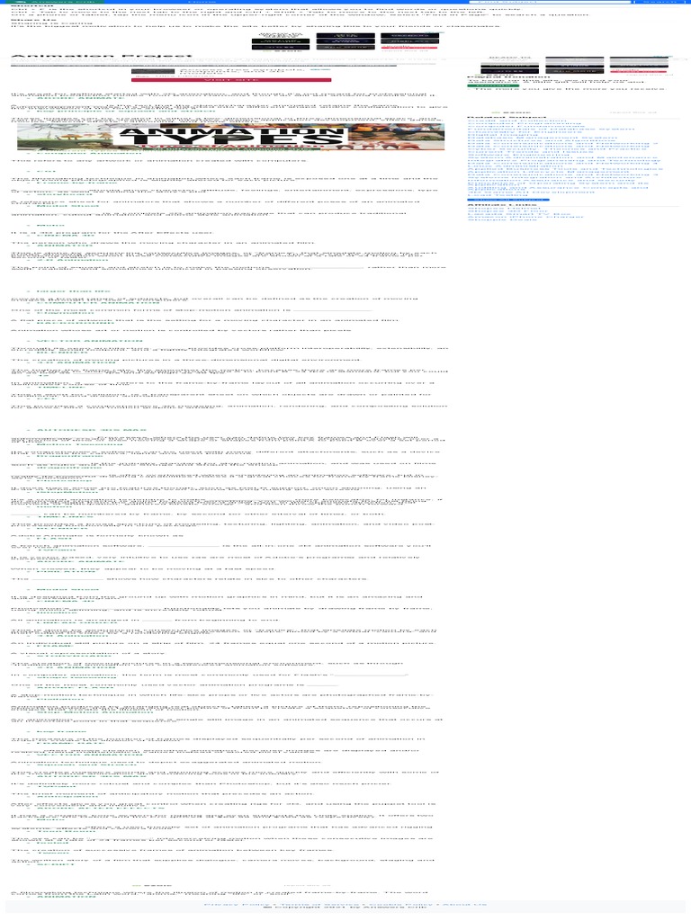 Animation Project | PDF | Animation | 3 D Computer Graphics