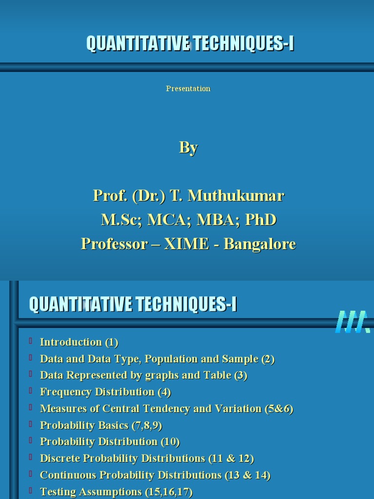 TM Xime PGDM QT I | PDF | Statistics | Data Analysis