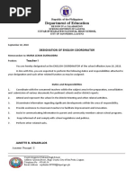 DESIGNATION ORDER Template | PDF