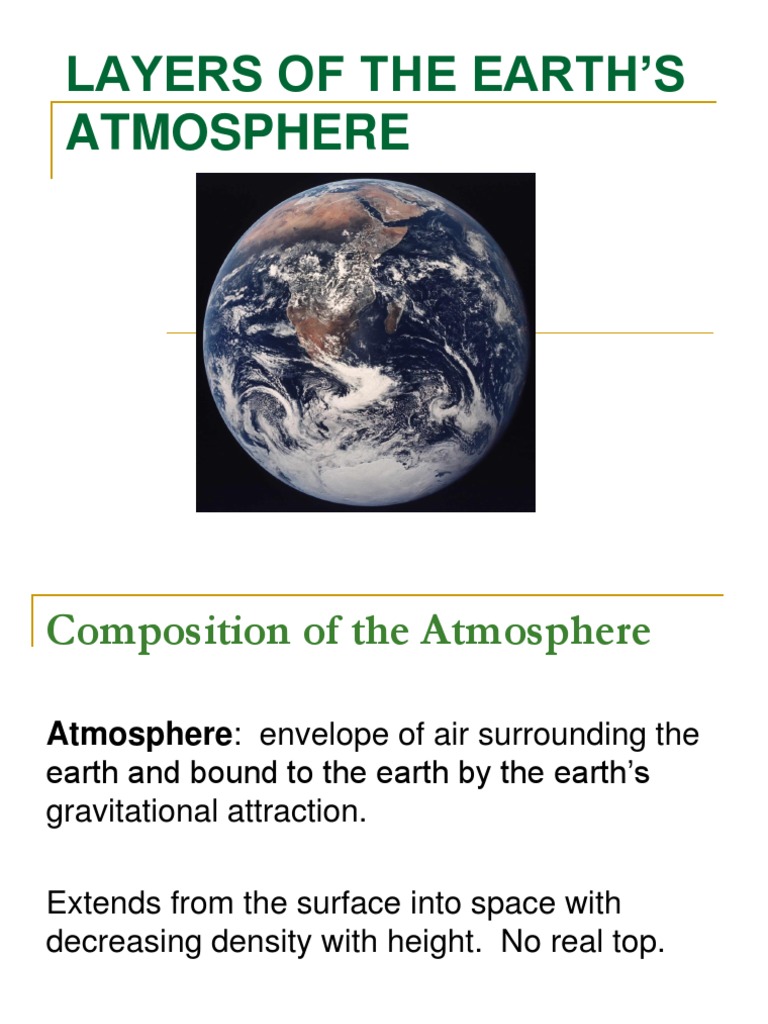 Layer of Earth's Atmosphere | PDF | Atmosphere Of Earth | Atmosphere