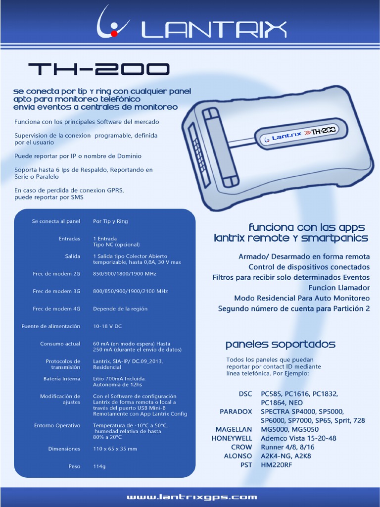 TH200 Brochure | PDF