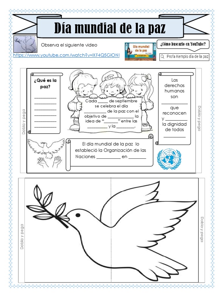 Actividades Día Mundial de La Paz Profa Kempis | PDF | Paz | Fruto Del ...