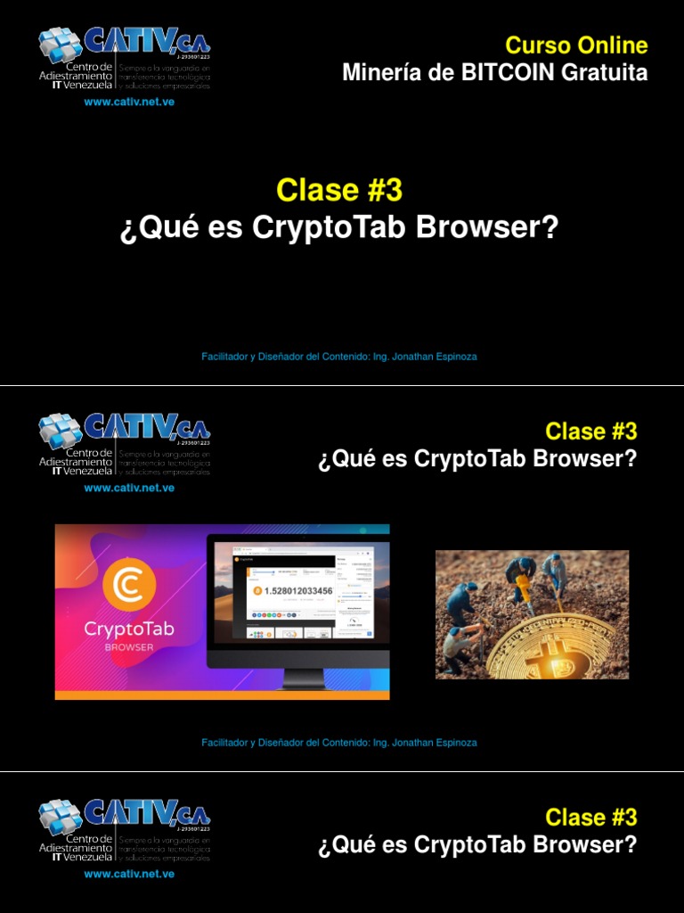 Qué Es CryptoTab Browser - Curso Mineria de BITCOIN Gratuita | PDF | Informática | Software