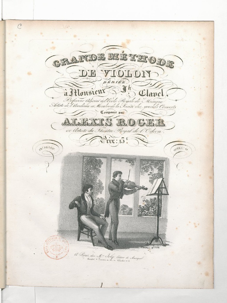ROGER, Alexis. Grande Méthode de Violon (1830) | PDF