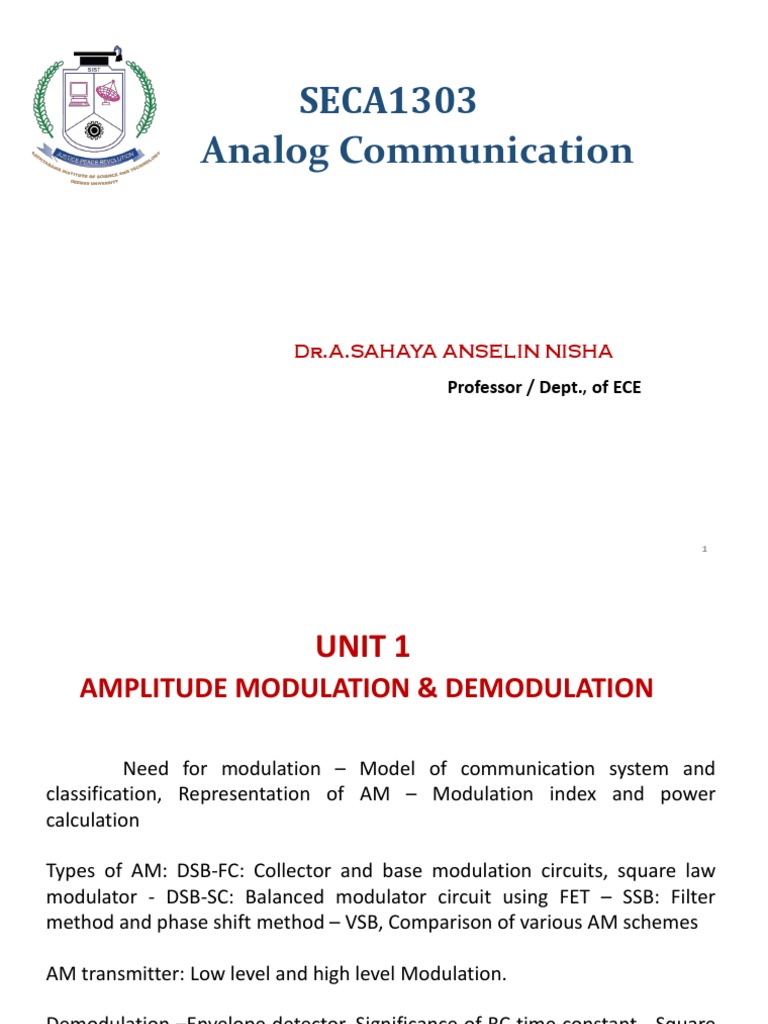 Amplitude Modulation and Demodulation | PDF | Modulation | Amplifier