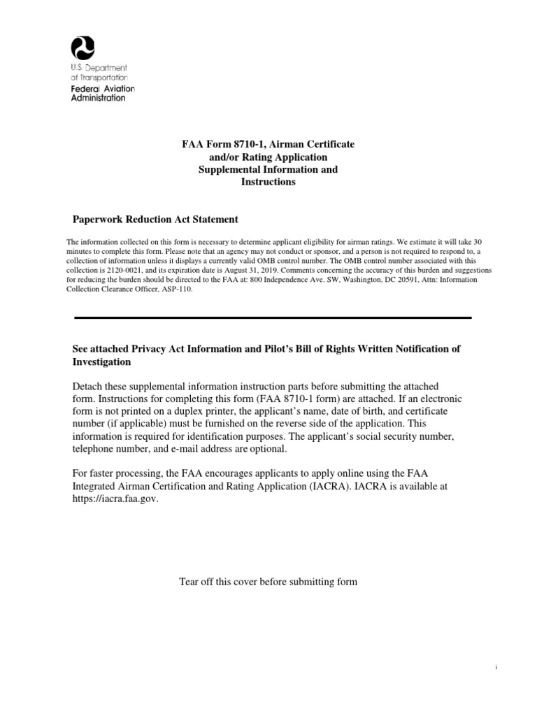 Faa Iacra Form | PDF | Flight Instructor | Federal Aviation Administration