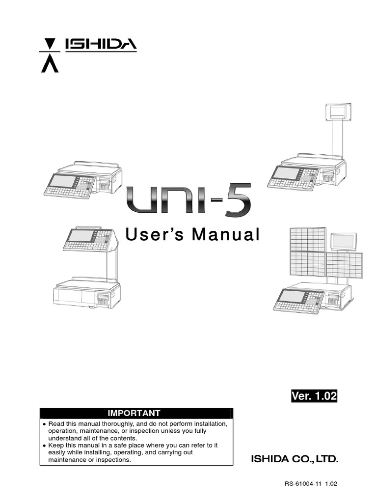 Ishida Uni-5 Series | PDF | Percentage | Receipt