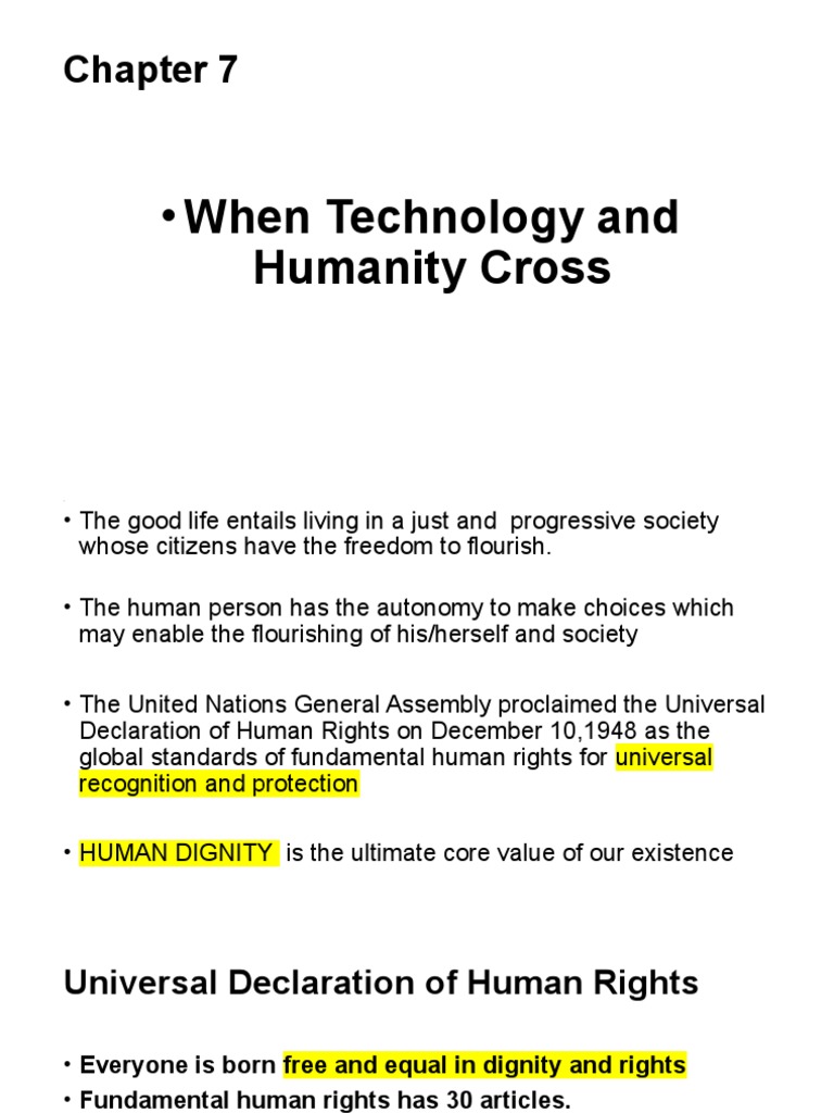 When Technology and Humanity Cross | PDF | Dignity | Human Rights