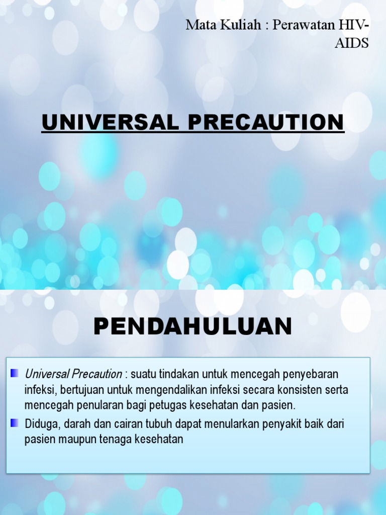 Universal Precaution | PDF
