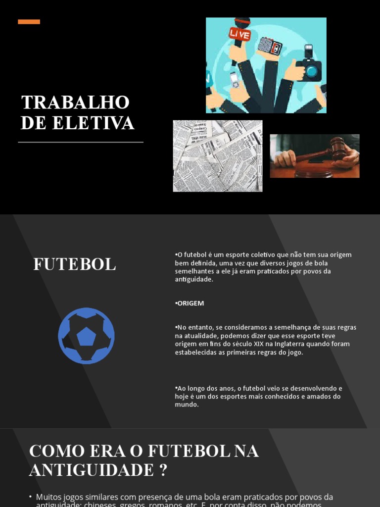 Trabalho de Eletiva | PDF | Futebol | Brasil