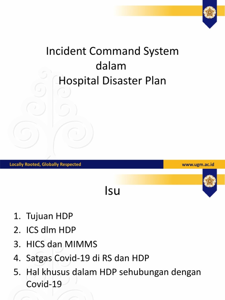 Materi 2 - ICS & HDP - Covid19 | PDF | Incident Command System | Leadership