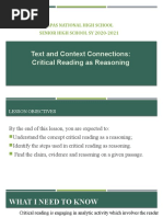 Lesson 1 Text As A Connected Discourse: EN11/12OC-IA-4 | PDF | Discourse | Concept