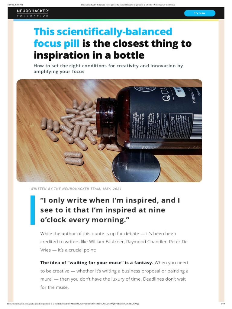 This Scientifically-Balanced Focus Pill Is The Closest Thing To ...