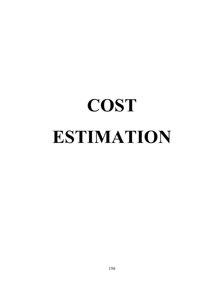Cost Estimation (August23) | PDF | Cost | Cost Of Goods Sold