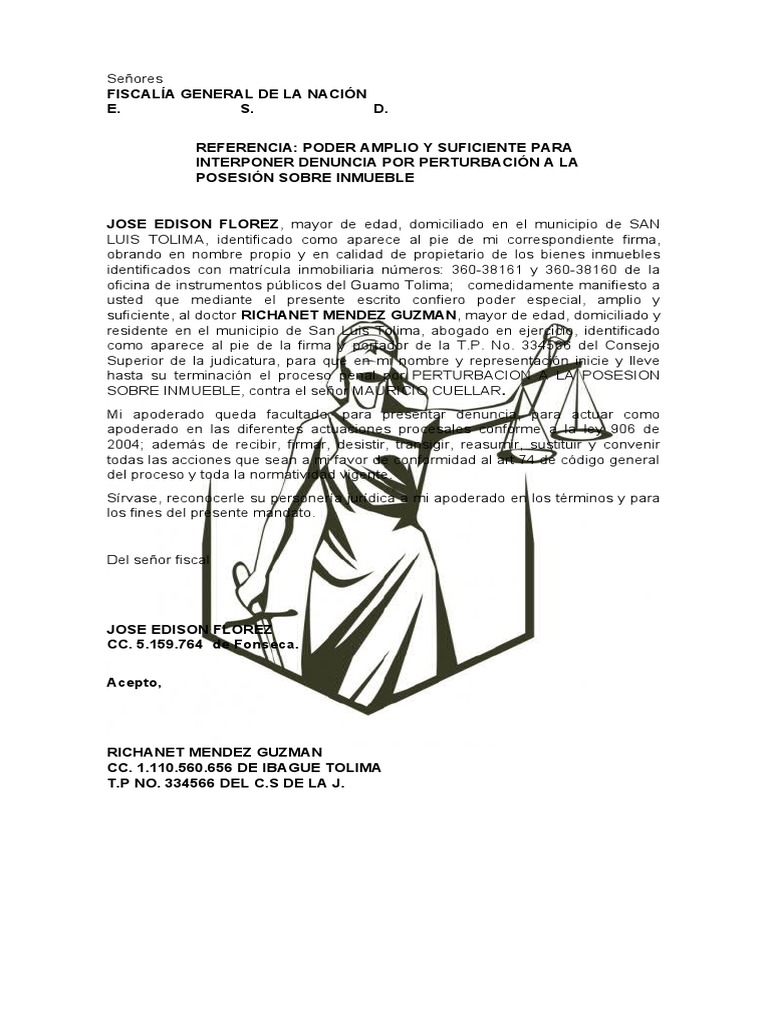 Poder RUBEN DARIO GALICIA | PDF