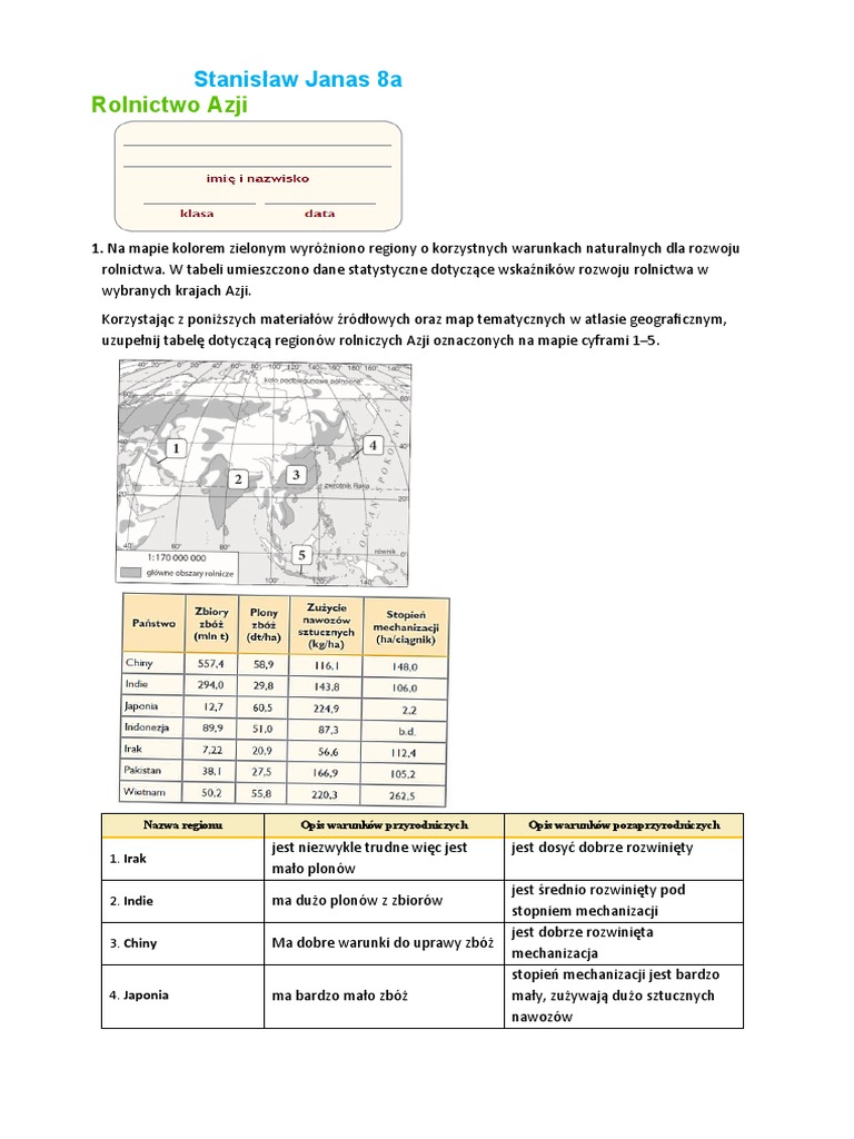 Karta-Pracy-Indywidualnej-Rolnictwo-Azji 8a | PDF Karta-Pracy-Indywidualnej-Rolnictwo-Azji 8a | PDF