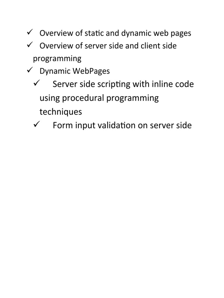 Overview of Static and Dynamic Web Pages | PDF | Finance & Money ...