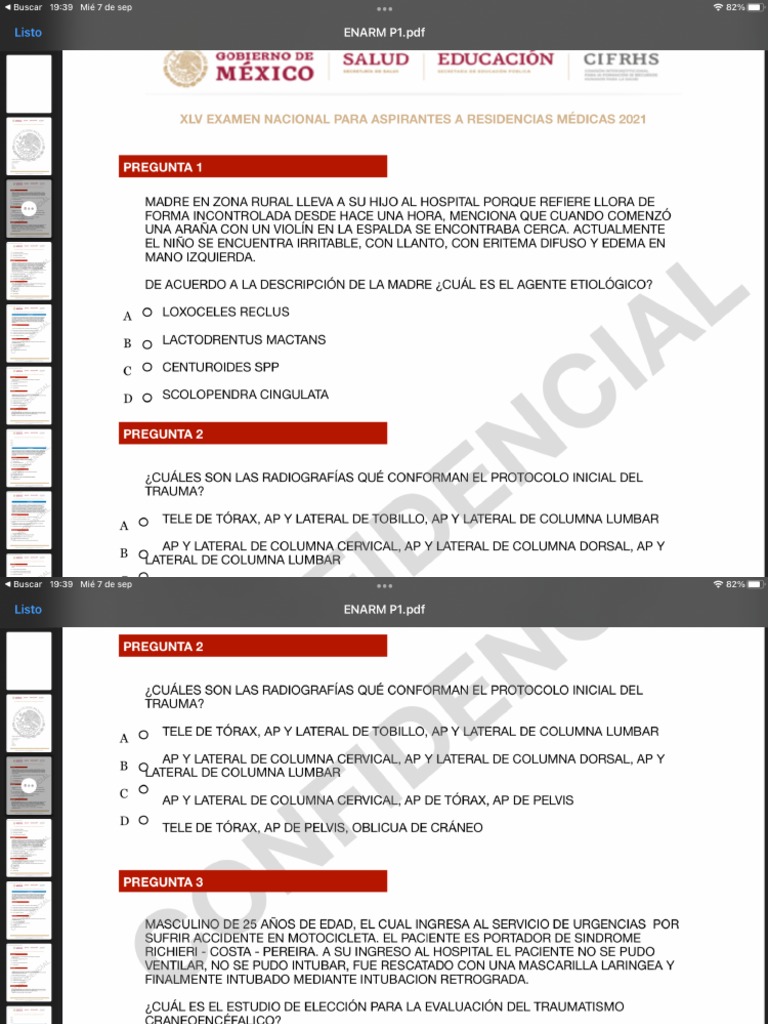 Banco Preguntas ENARM | PDF