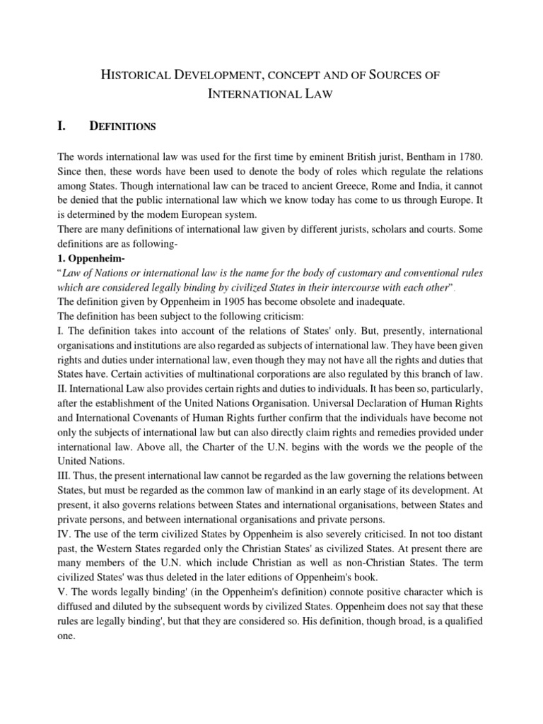 PIL Final Notes PDF | PDF | International Law | Cultural Globalization